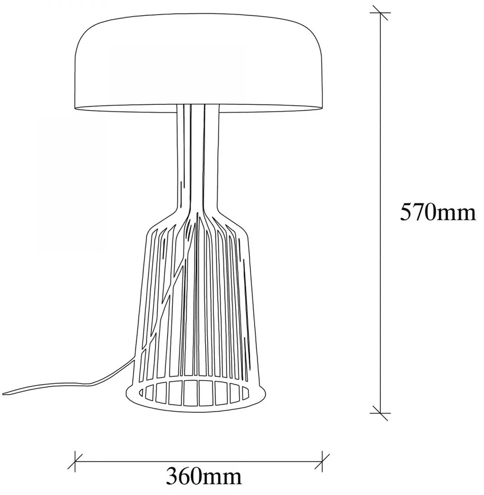 Stolní lampa Fellini černá