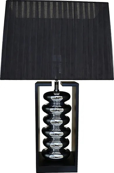 Designová stolní lampa Kamaria 55 cm černá