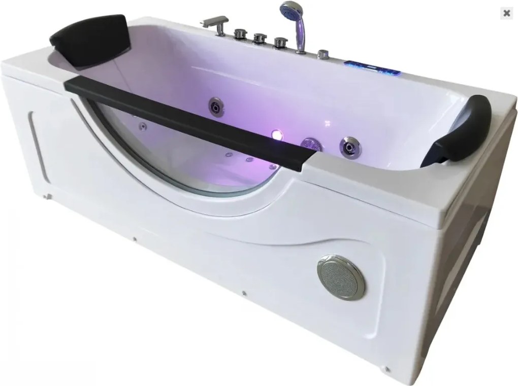 Hydromasážní vana Castylia Essente SGM-KL9103 170x75 cm  pro osoby s pohybovým omezením, osoby se zdravotním postižením a seniory