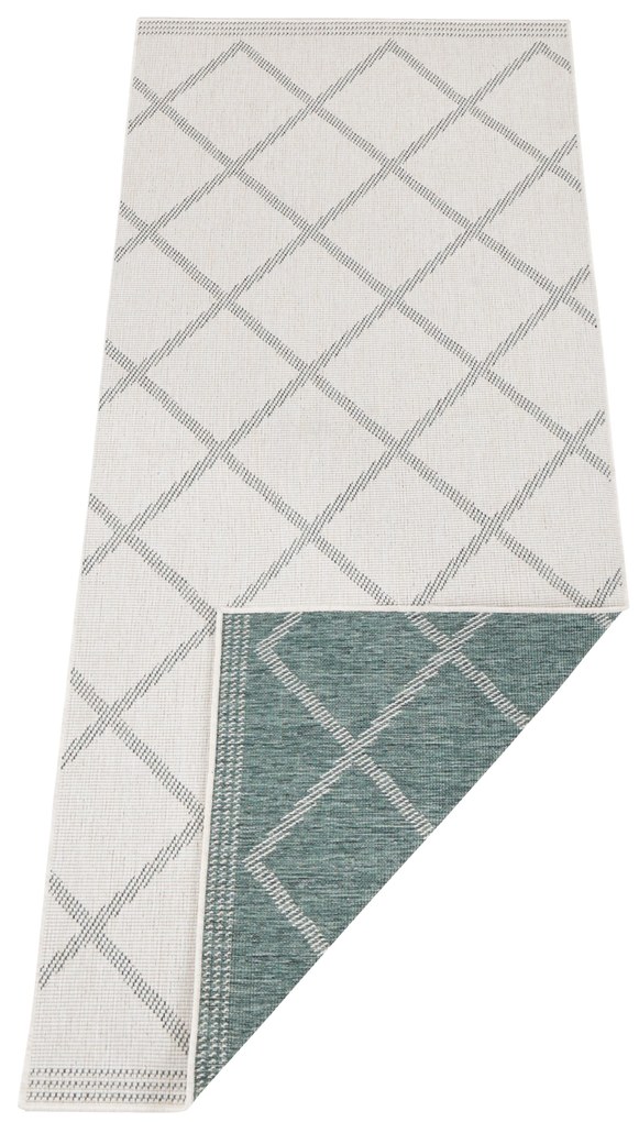 NORTHRUGS - Hanse Home koberce Kusový koberec Twin Supreme 103758 Corsica Green/Cream – na ven i na doma - 120x170 cm