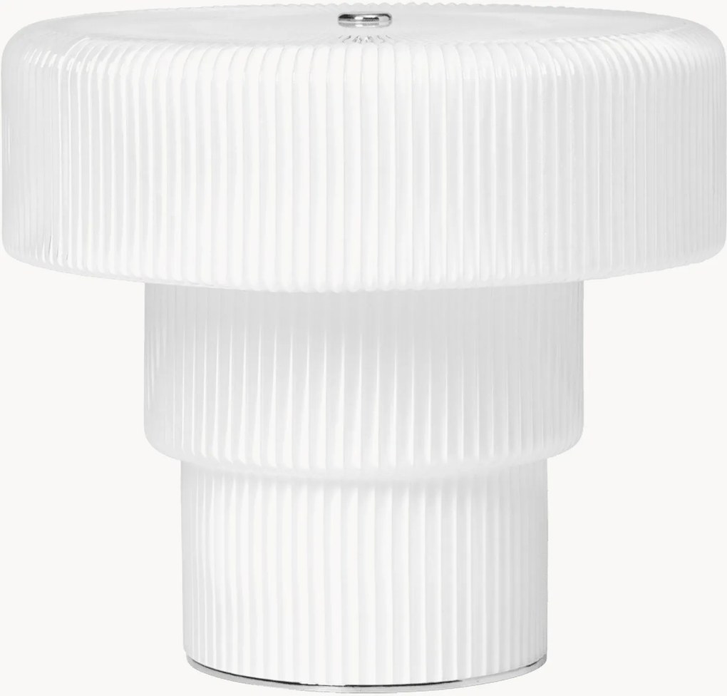 Ručně foukaná přenosná stolní LED lampa Ripple, stmívatelná