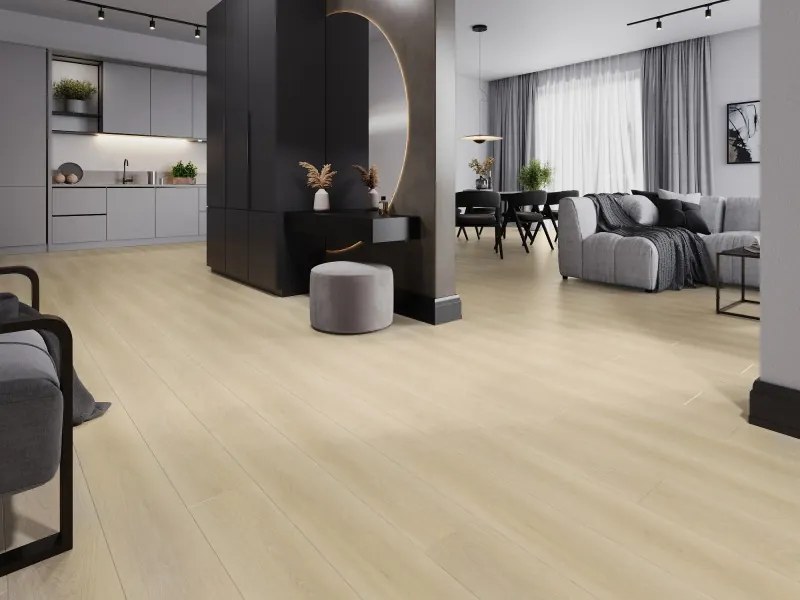 Mexen Charlotte vzorek vinylových panelů SPC 6,5 mm, podložka IXPE 1,5 mm, 4 V-drážky, Dub - F1055-S