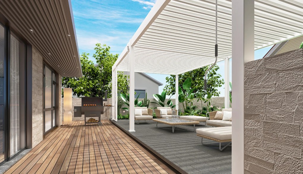Outdoor Creations Hliníková pergola s lamelami ORION 360x530cm 6 stojek Barva: Antracit RAL 7015
