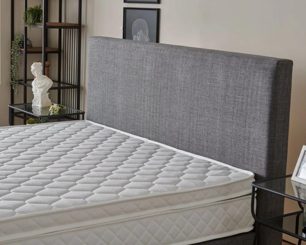 Čalouněná postel OSLO - tmavě šedá 120 × 200 cm