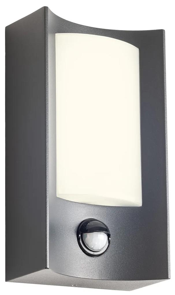 Smarter LED venkovní nástěnné svítidlo Warp se senzorem, v.20cm Barva: Tmavě šedá