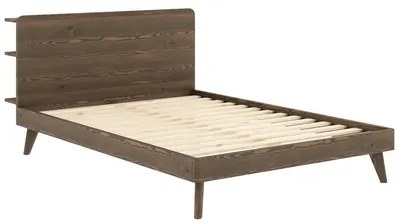 RETREAT BED by KARUP - 140*200 cm carob pine (hnědá)