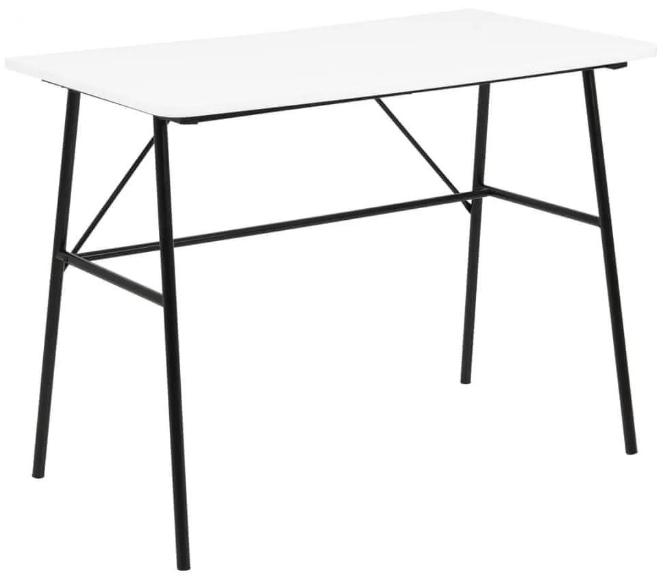 Design scandinavia Pracovní stůl Pascal, 100 cm, MDF, bílá