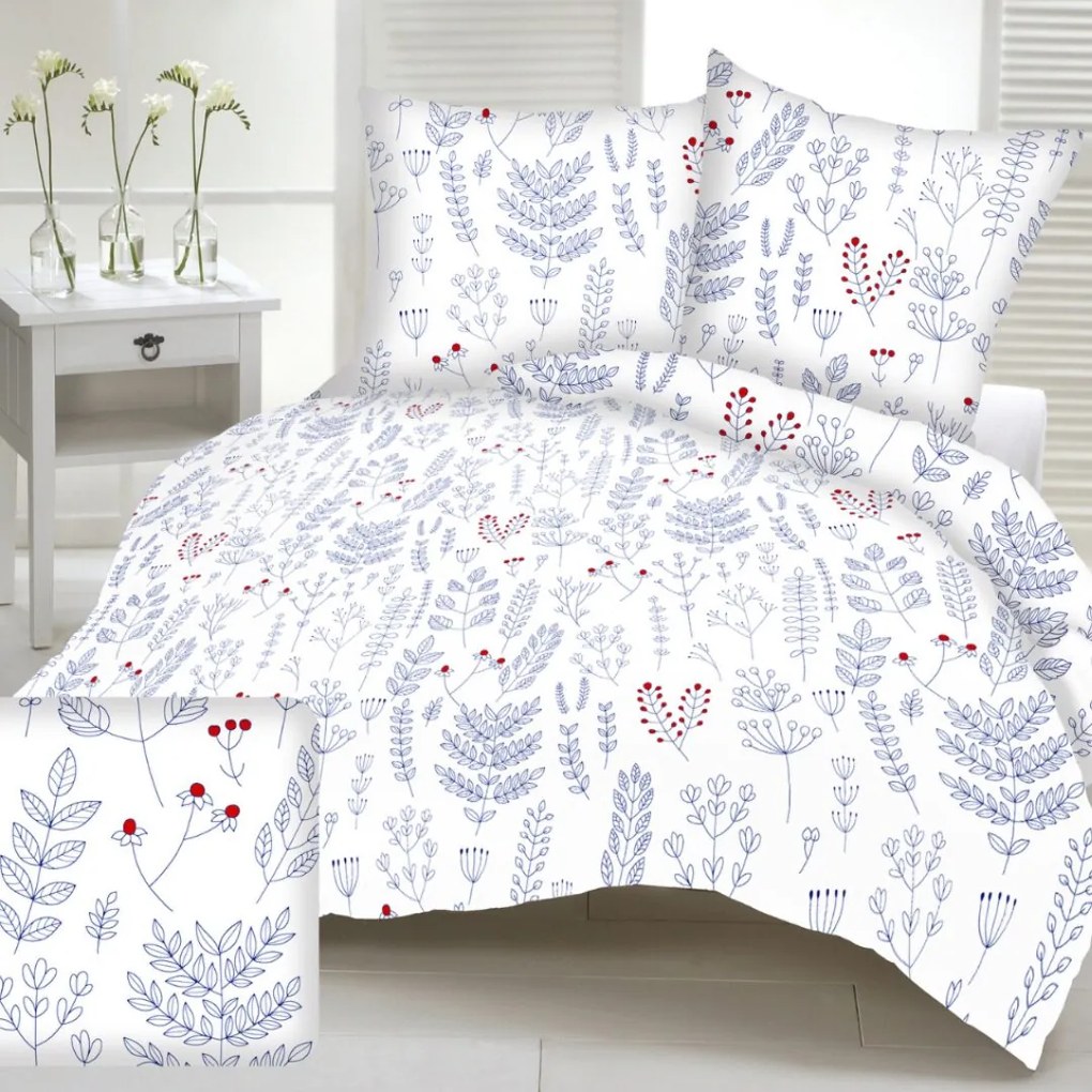 Povlečení flanelové Rimini 200x140cm+90x70cm TiaHome