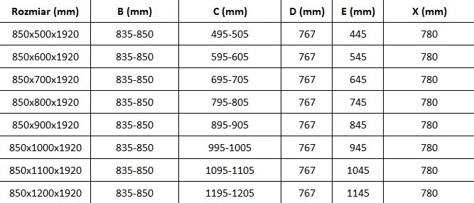 Mexen Pretoria sprchový kout 85x90cm, 6mm sklo, chromový profil-čiré sklo, 852-085-090-01-00