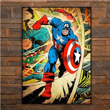 Obraz Marvel Superhrdinové, více motivů Motiv: MW-K6 Captain America, Rozměry (cm): 40x60 cm