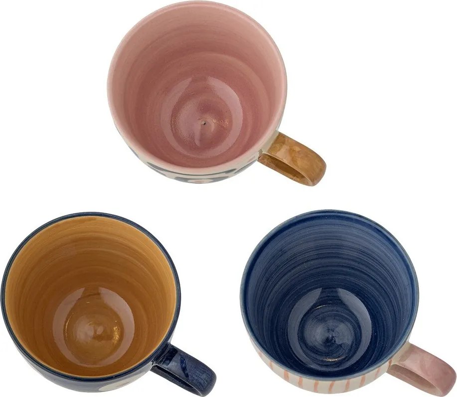 Kameninové hrnky v sadě 3 ks na latte 290 ml Eviaya – Bloomingville