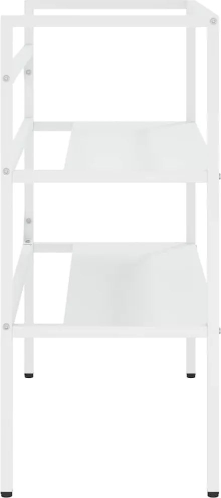 Koupelnový regál pod umyvadlo bílý 79 x 38 x 83 cm železo 338486