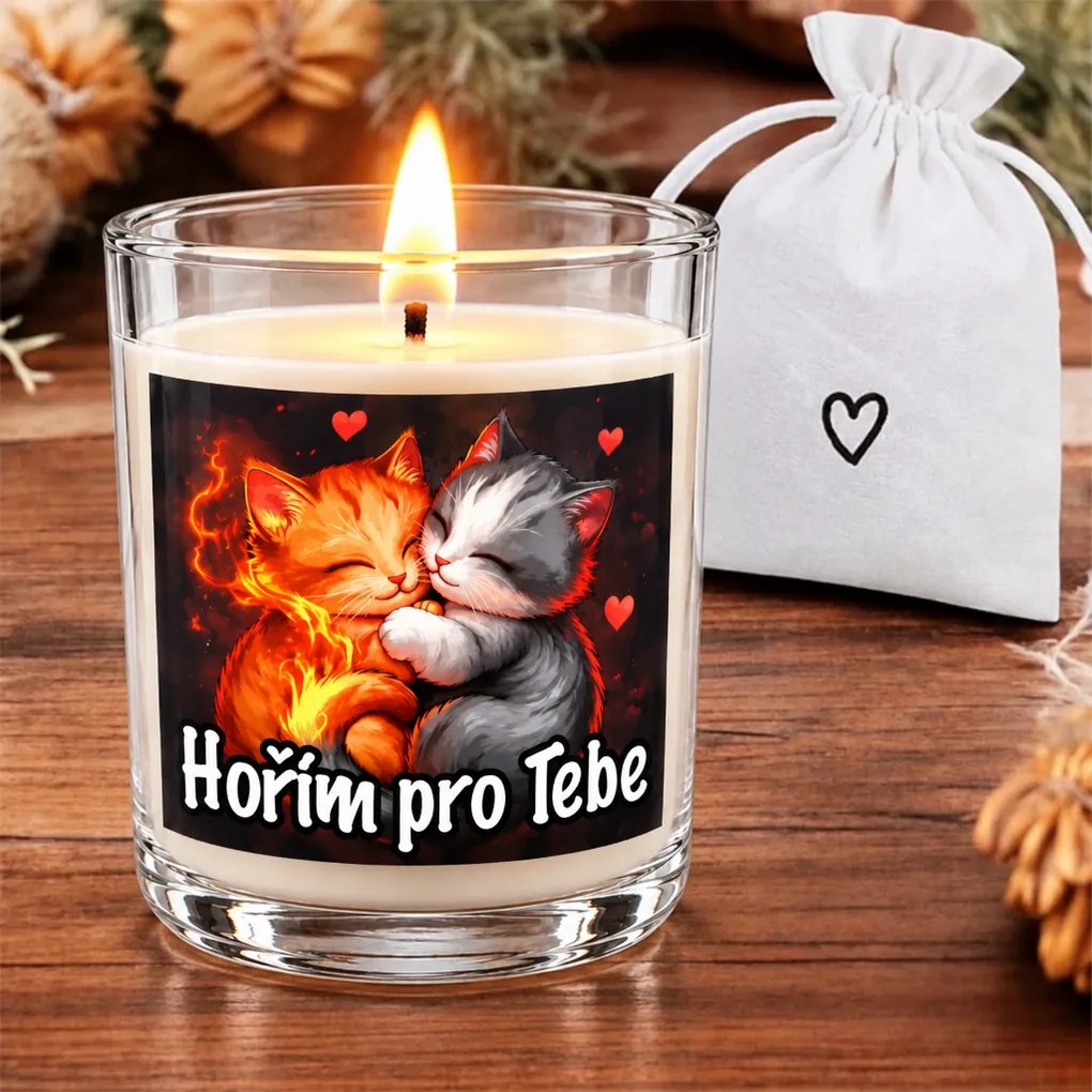 Ahome CZ Krásná svíčka Hořím pro Tebe