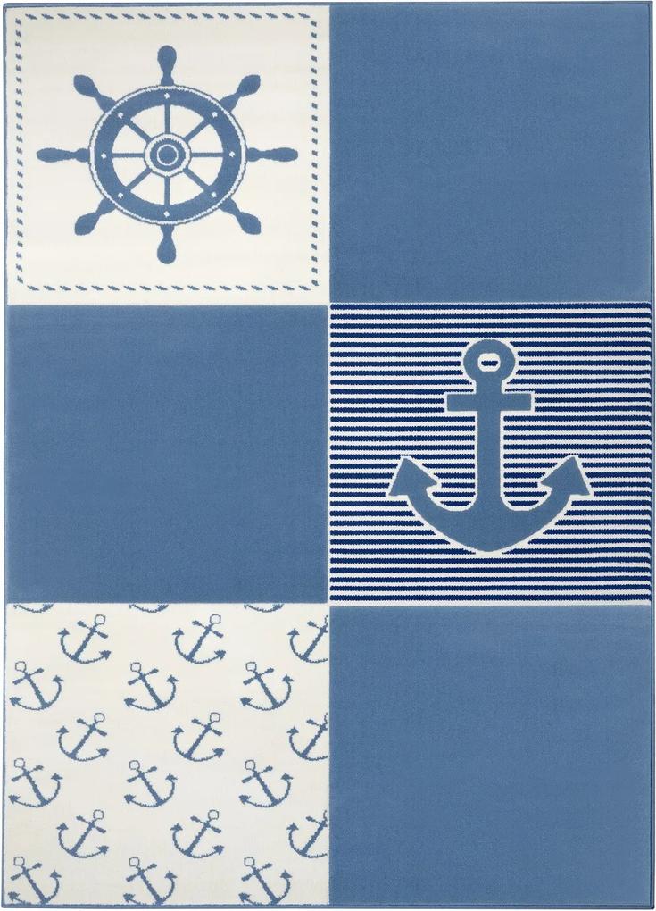 Hanse Home Collection koberce Dětský koberec Adventures 104562 Blue - 80x150 cm
