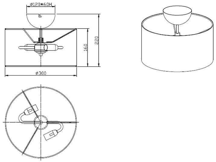 Stropní lampa Hostel 608200279
