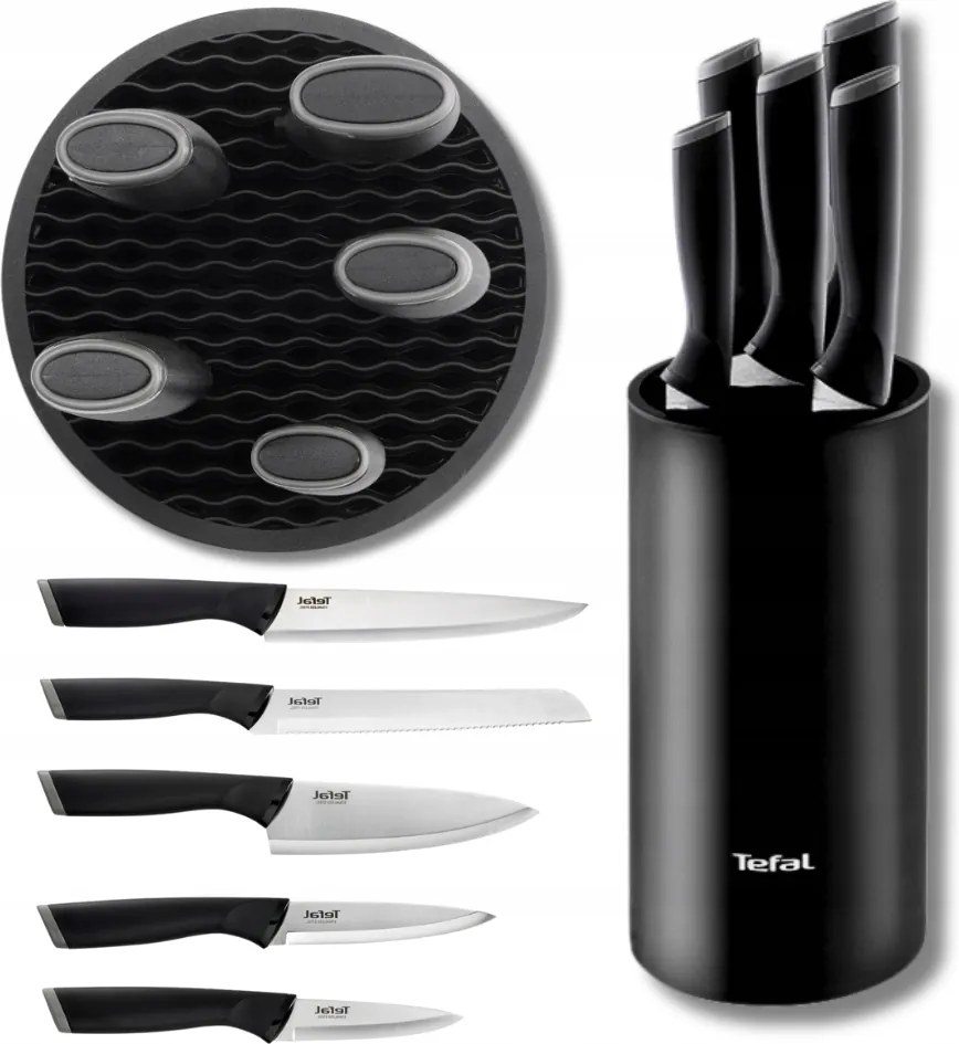Kuchyňské Nože Tefal v bloku Kuchyňský Nůž Chef's Kompletní sada