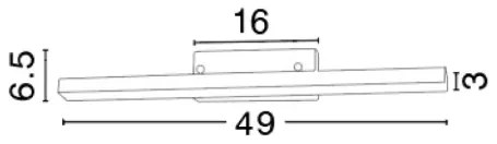 LED nástěnné svítidlo Modena 49