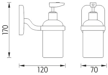Nimco Dávkovač tekutého mýdla, pumpička plast SIMONA - SI 7231C-P-26