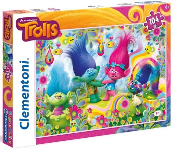Clementoni Puzzle Trollové Karton 104 dílků