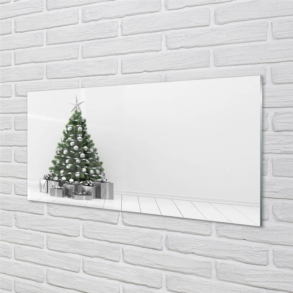 akrylový obraz Vánoční dárky 140x70 cm