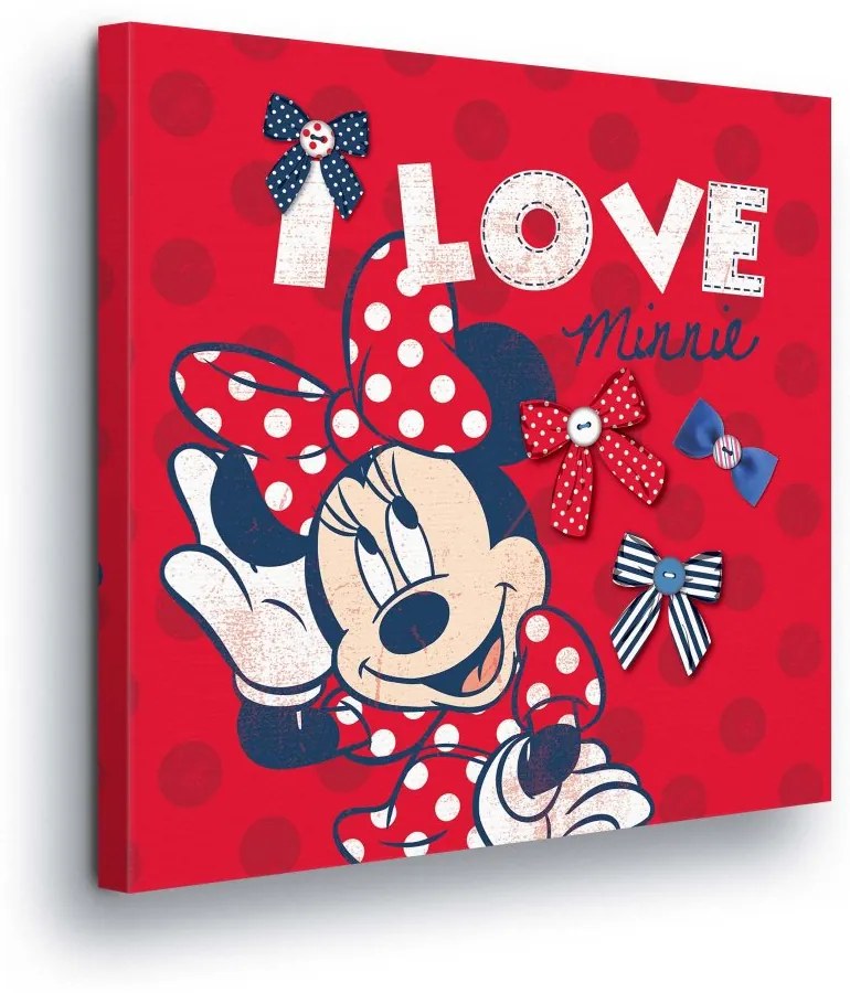 GLIX Obraz na plátně - Disney Minnie Mouse in Red II 80x80 cm