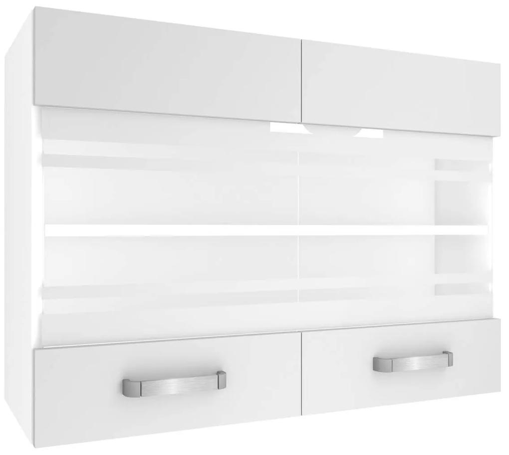 Kuchyňská skříňka Belini horní 80 cm bílý mat  TOR SGW80/2/WT/WT/0/U