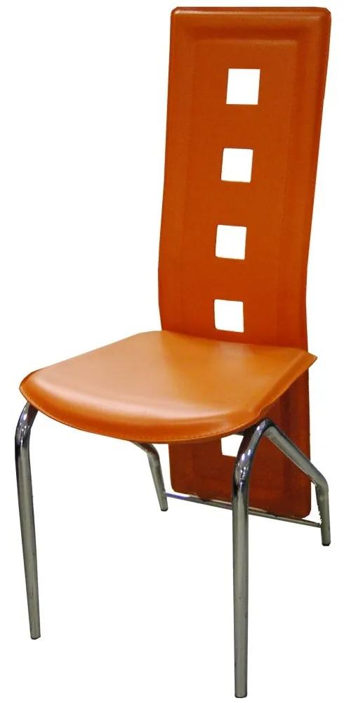 Jídelní židle F060 oranžová