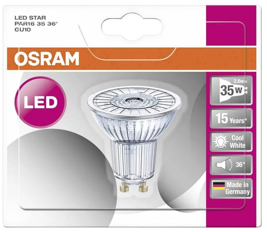 Osram LED Žárovka STAR GU10/2,6W/230V 4000K - Osram P224779