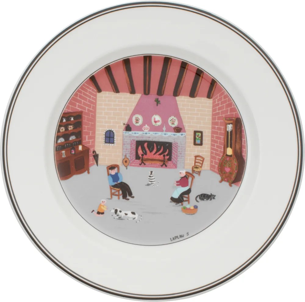 Villeroy&Boch Villeroy & Boch Design Naif snídaňový talíř Krb, 20,9 cm
