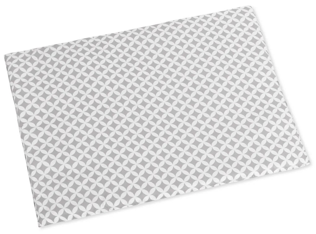 Bellatex Polštář pro kojence do postýlky Kosočtverce šedá, 43 x 32 cm