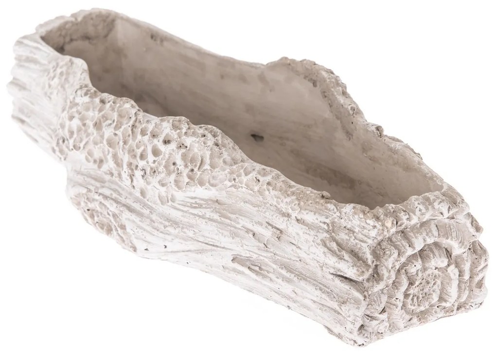 Betonový květináč Bark, 26,5 x 7 x 11 cm