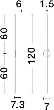 Nástěnné LED svítidlo NOVA LUCE ADEN 20W 3000K 9081103