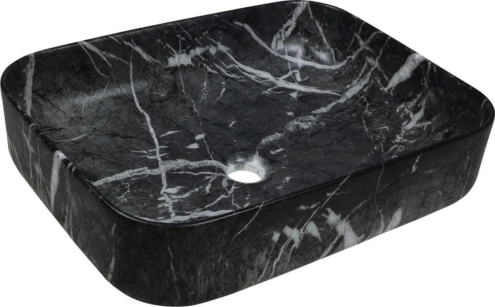 Invena Florina, umyvadlo na desku 510x400x130 mm, imitace kamene, INV-CE-40-723-C
