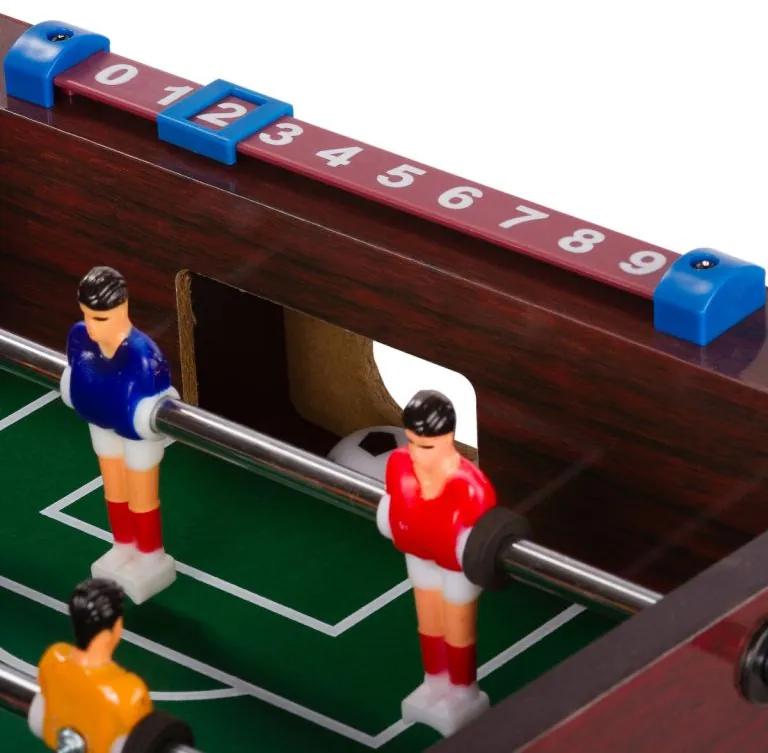 Mini stolní fotbal fotbálek s nožičkami 70 x 37 x 25 cm - tmavý