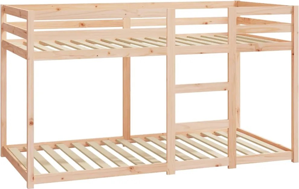 Patrová postel bez matrace 90 x 190 cm masivní borové dřevo 3206507