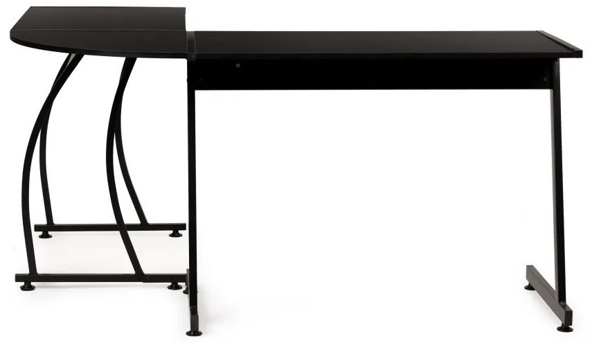 Moderní rohový stůl  LOFT černý