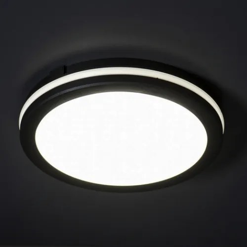 LED svítidlo Kanlux BENO ECO 12W CCT O B černé 12W 3000K/4000K/6500K IP65 38381