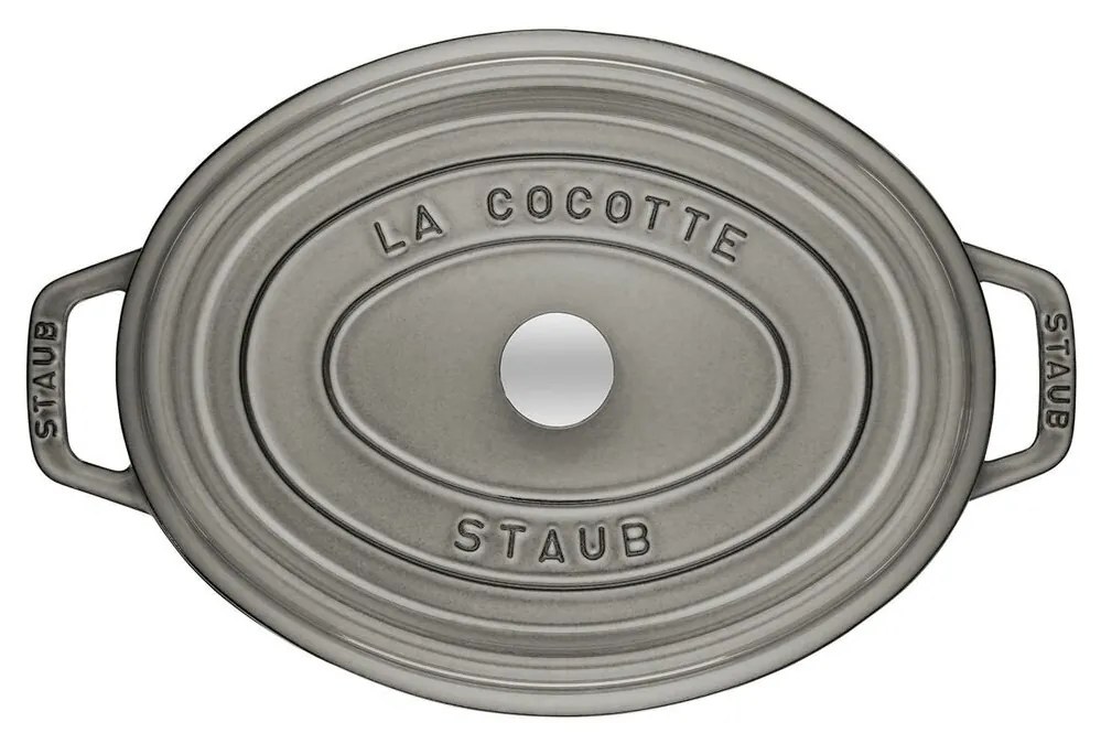 Staub Cocotte hrnec oválný 37 cm/8 l šedý, 1103718