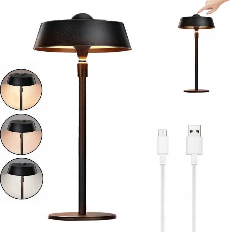 Bezdrátová Noční Lampa S Dotykovým Senzorem, Nabíjená Přes Usb