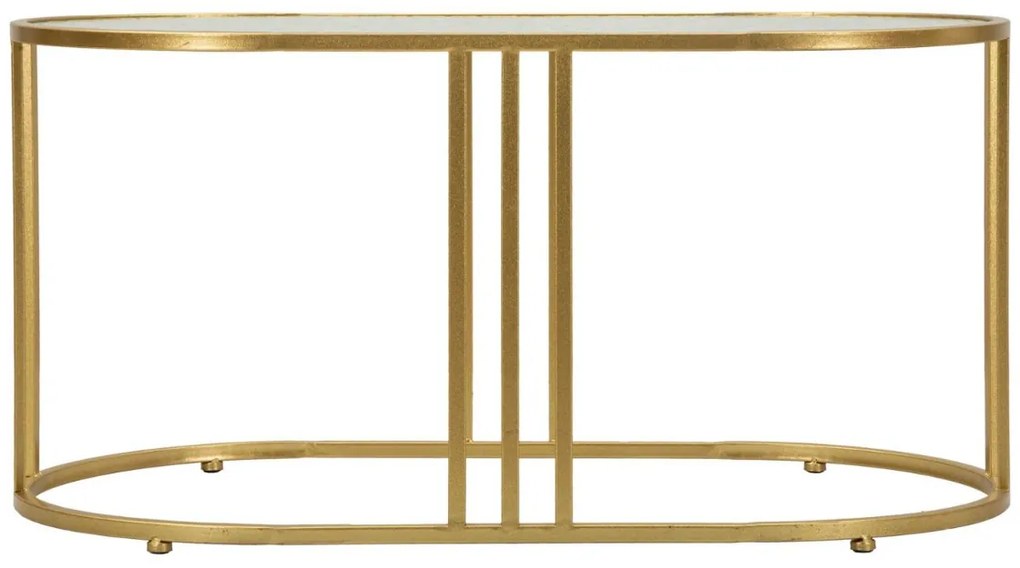 Designový konferenční stolek Baroness 90 cm zlatý