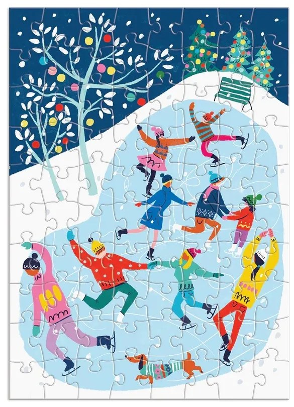 Galison Puzzle adventní kalendář 12 v 1