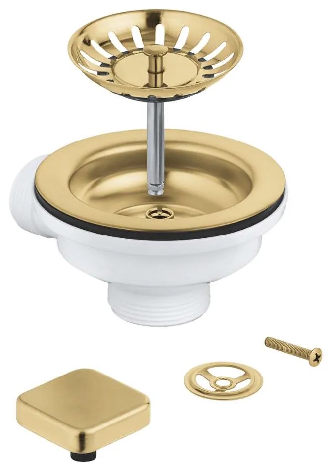 Grohe - Odtoková souprava pro dřez, kartáčovaný Cool Sunrise 40400GN0