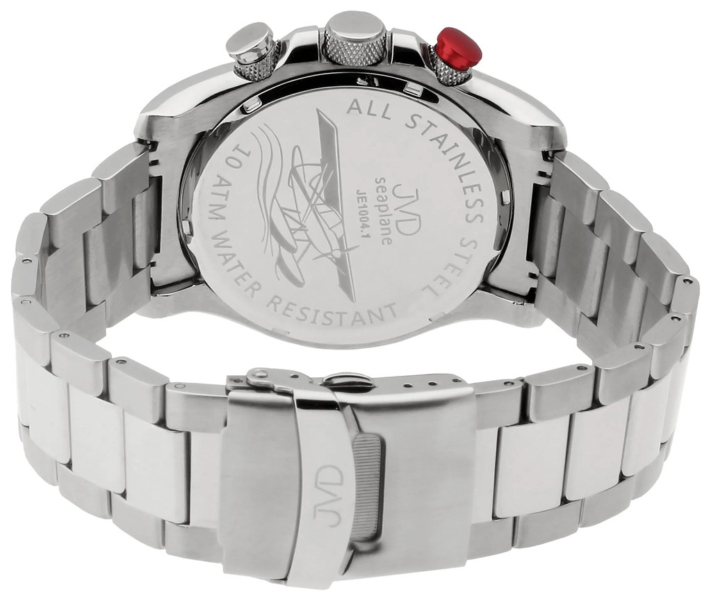 Pánské vodotěsné náramkové hodinky JVD JE1004.1 - chronograf 10ATM