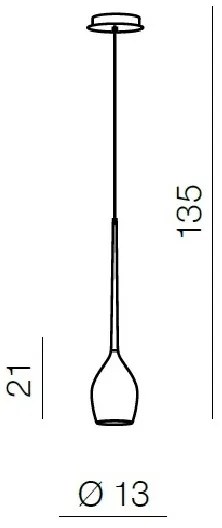 Azzardo AZ1220 - Lustr na lanku IZZA 1xE14/40W/230V