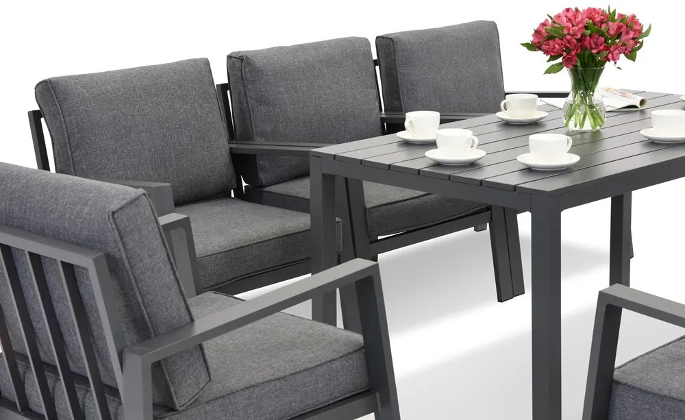 Hliníkový zahradní nábytek Zakintos Premium 8 antracit Garden Point