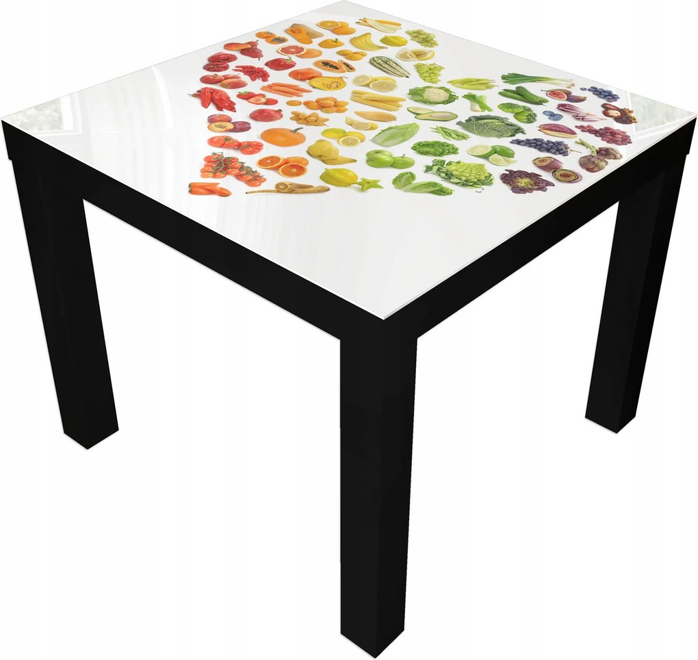 konferenční stolek s potiskem sklo srdíček