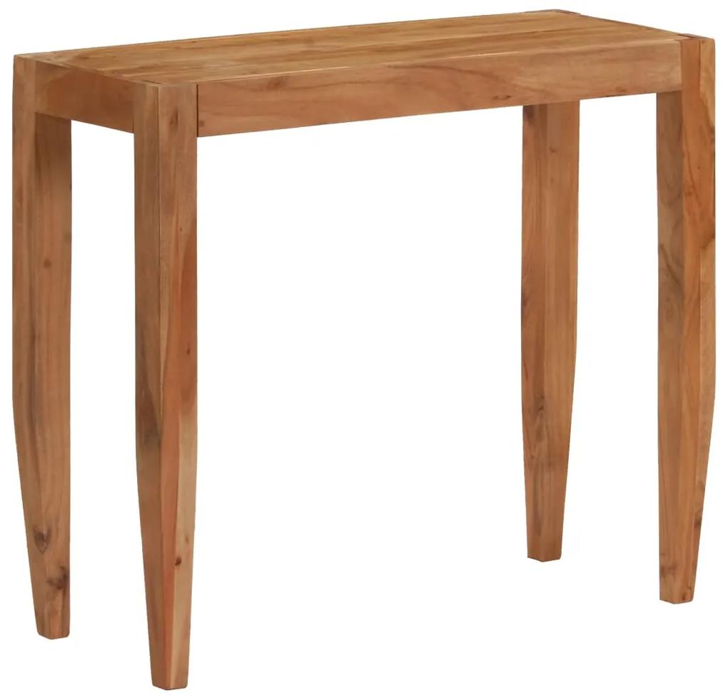 246140 vidaXL Konzolový stolek z masivní akácie 101 x 35 x 80 cm hnědý