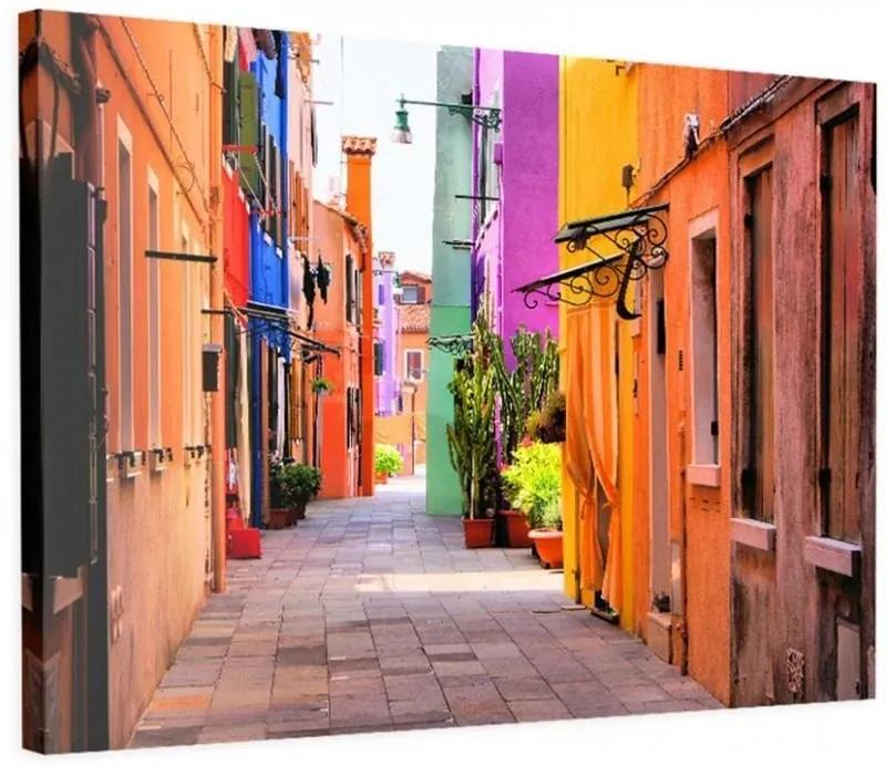 CARO Obraz na plátně - Colorful Street 40x30 cm