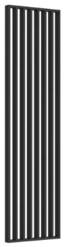 Předělovací panely, černá mat 3D lamely, rozměr 2750 x 580 x 65 mm, IMPOL TRADE
