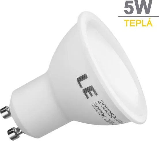 Ledspace LED žárovka 5W 9xSMD2835 GU10 380lm TEPLÁ